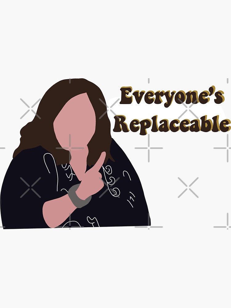 Everyone’s replaceable” Abby quote " Sticker for Sale by ChoaticVibes ...