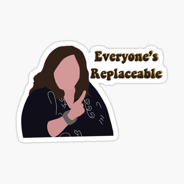 Everyone’s replaceable” Abby quote " Sticker for Sale by ChoaticVibes ...