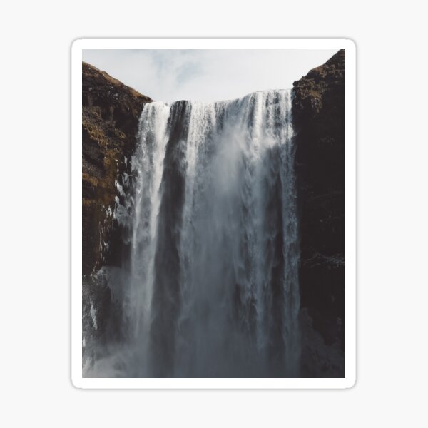 "WATERFALL" Sticker for Sale by vedo-sell | Redbubble