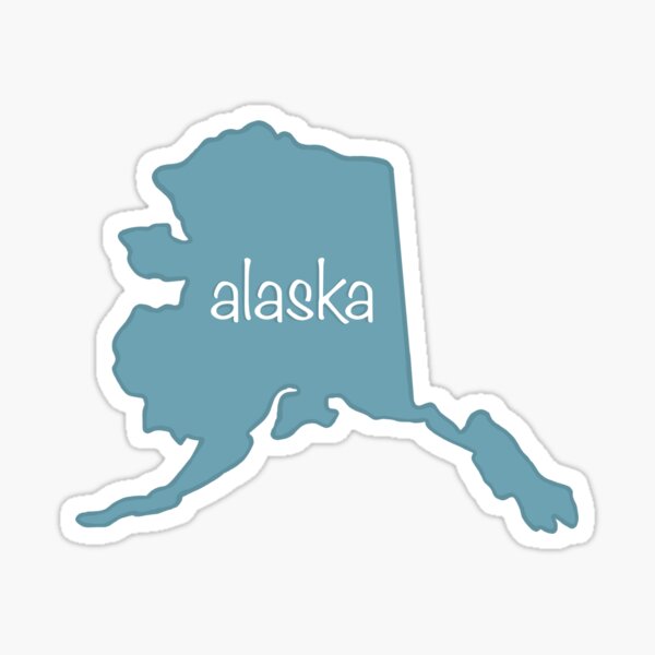 "Simple Alaska Outline" Sticker for Sale by gardenherb | Redbubble