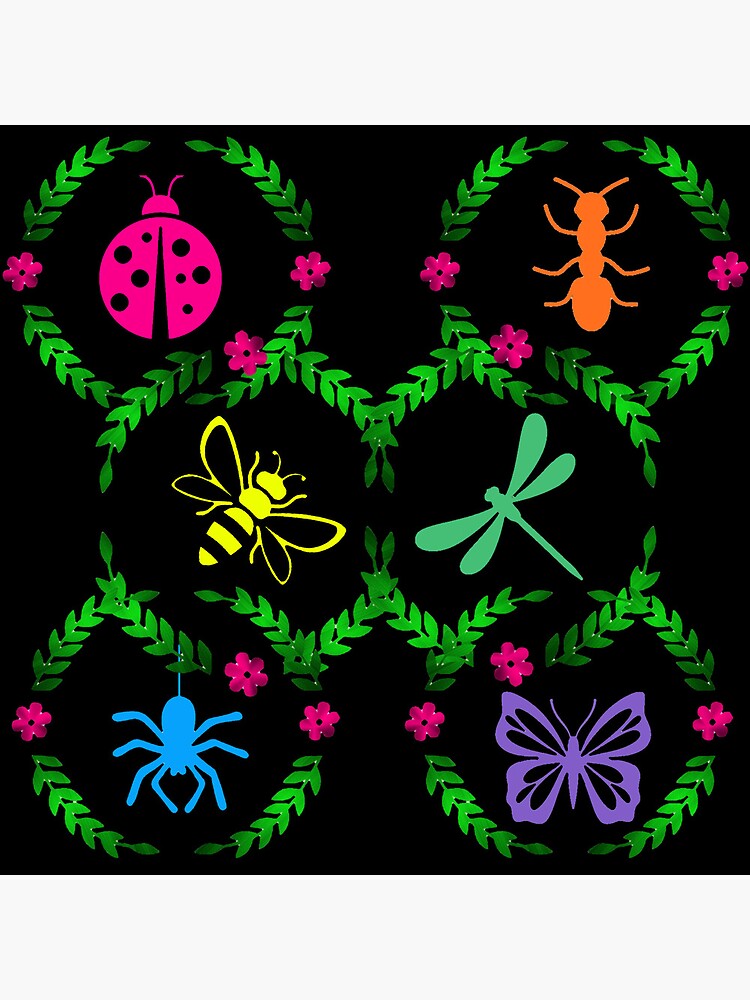"Rainbow bugs" Poster for Sale by KCAbdelnour | Redbubble
