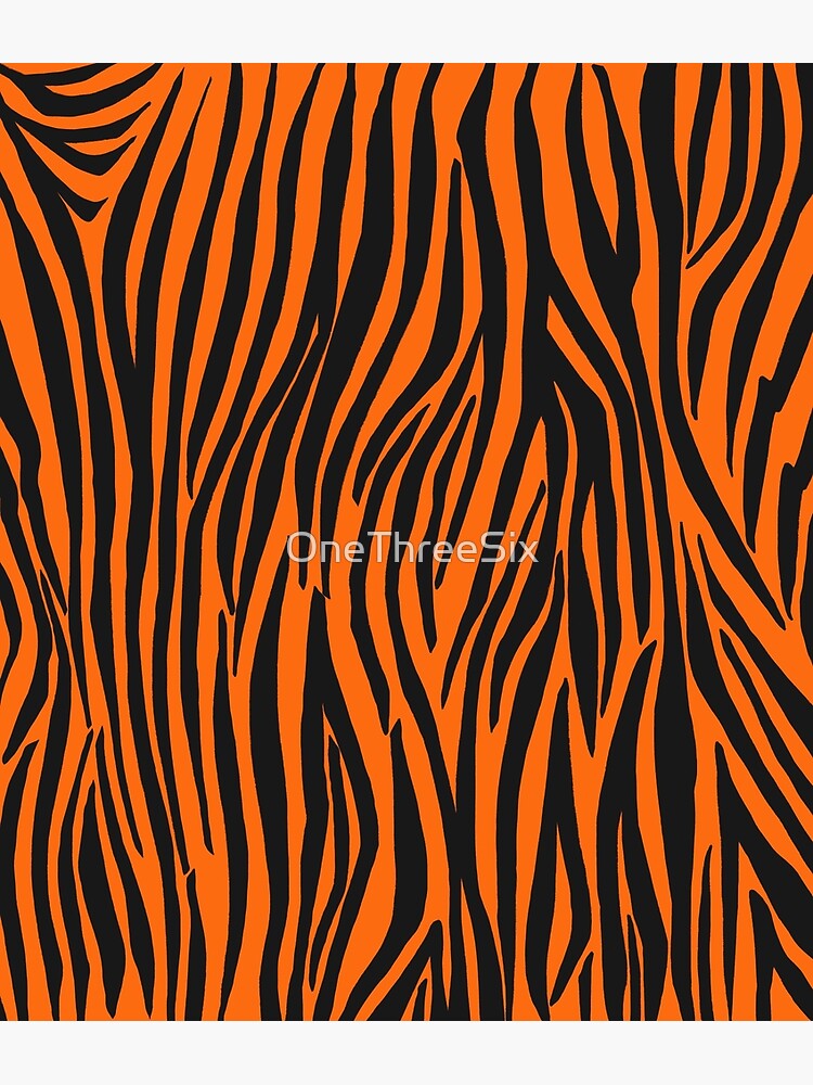 "Orange and Black Tiger Stripes" Poster for Sale by OneThreeSix | Redbubble