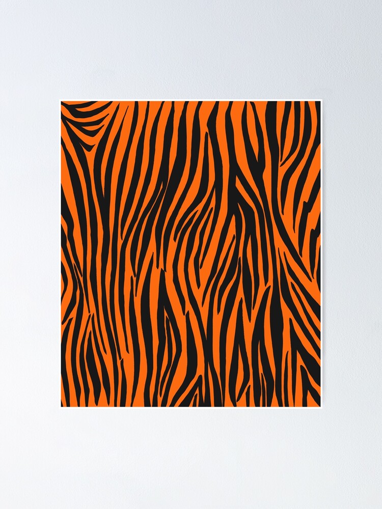 "Orange and Black Tiger Stripes" Poster for Sale by OneThreeSix | Redbubble