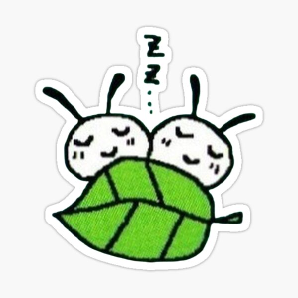 "Sleepy Bugs" Sticker for Sale by Demarcat | Redbubble