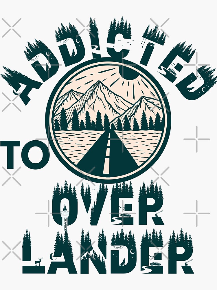 "Addicted to overlander" Sticker for Sale by movie-popcorn | Redbubble