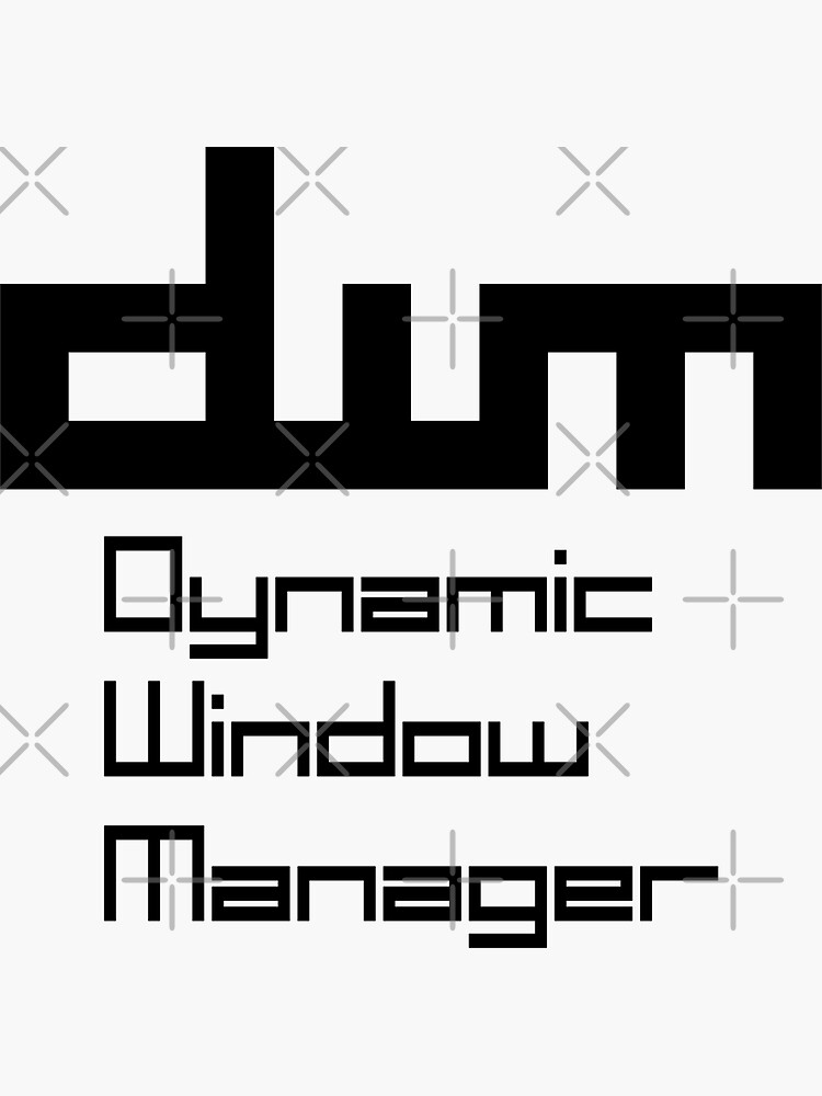 "dwm horizontal | Dynamic Window Manager" Sticker for Sale by typo-n ...