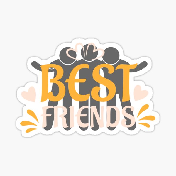 "Best friends" Sticker for Sale by Elghaziart | Redbubble
