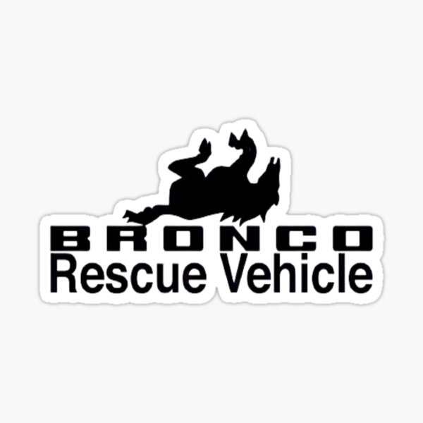 "Bronco Recovery Vehicle " Sticker for Sale by Mika-Funart | Redbubble