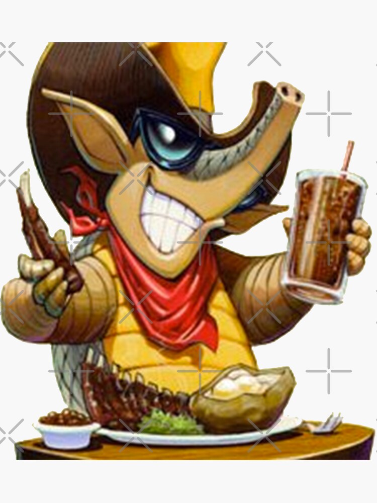 "Texas Roadhouse | Gift For Andy Armadillo lovers " Sticker for Sale by ...
