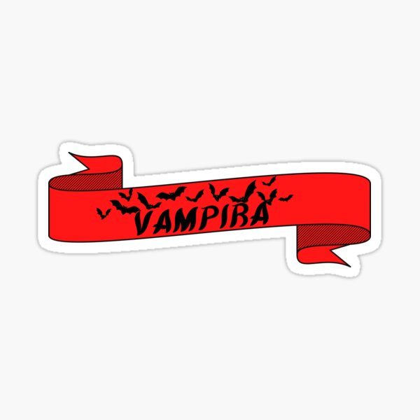"vampira!" Sticker for Sale by DopamineRusha | Redbubble