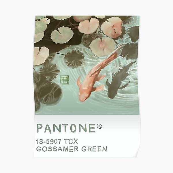 "Gossamer Green Pantone" Poster for Sale by luisgrant | Redbubble