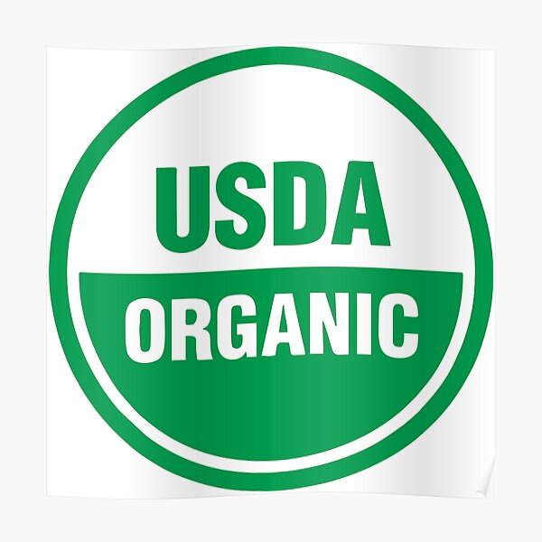 "USDA Organic Logo" Poster for Sale by 1991vintage | Redbubble