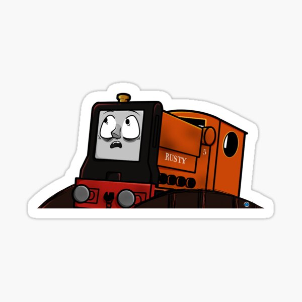 "Part V: Rusty" Sticker for Sale by TheBlueSnowplow | Redbubble
