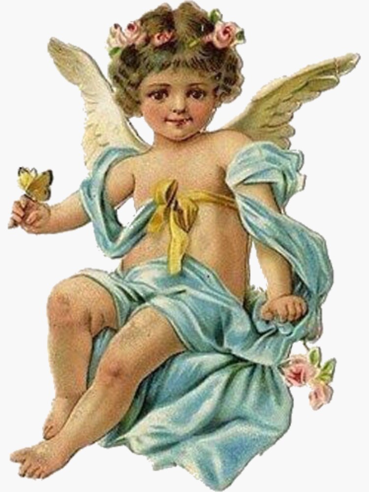"Cherub Angel" Sticker for Sale by collhaus | Redbubble