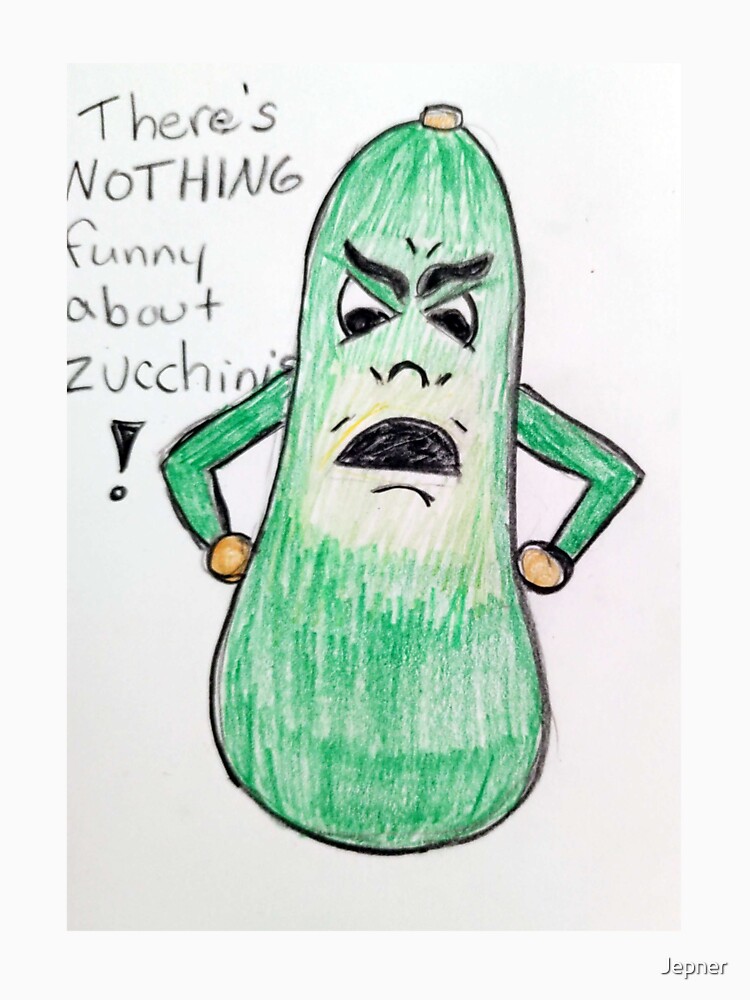"Angry Zucchini " T-shirt for Sale by Jepner | Redbubble | funny t ...