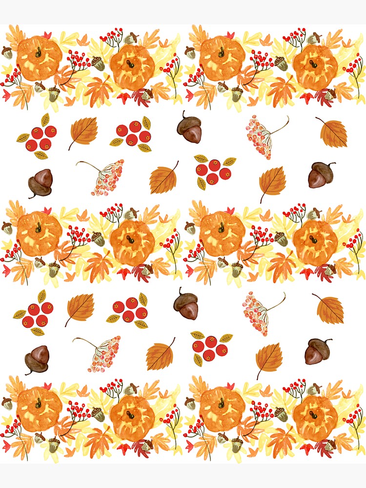 "Fall - Leaves, Pumpkins and More" Sticker for Sale by SimplyMe-Plus ...