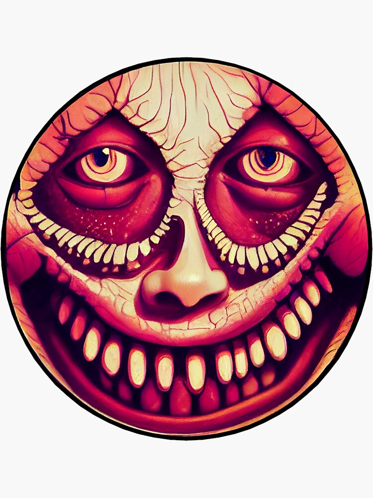 "Gothic Smiley Face version 11" Sticker for Sale by SmileyDan | Redbubble