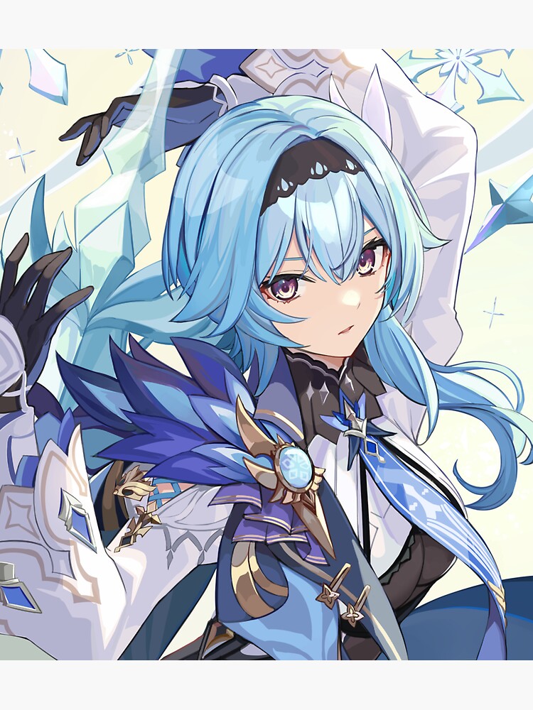 "Genshin Impact, Eula" Sticker for Sale by Unexbbo | Redbubble