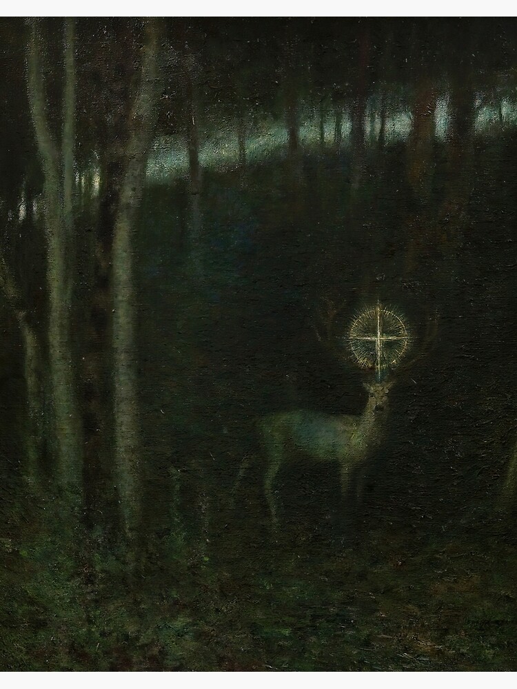 "Vision of Saint Hubert" Art Board Print for Sale by Twisted Wick ...