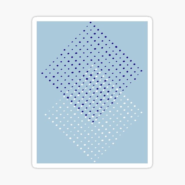 "Modern Light Blue & White Design Pattern" Sticker for Sale by ...
