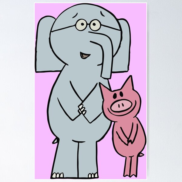 "elephant and piggie" Poster by Walidovicstore | Redbubble