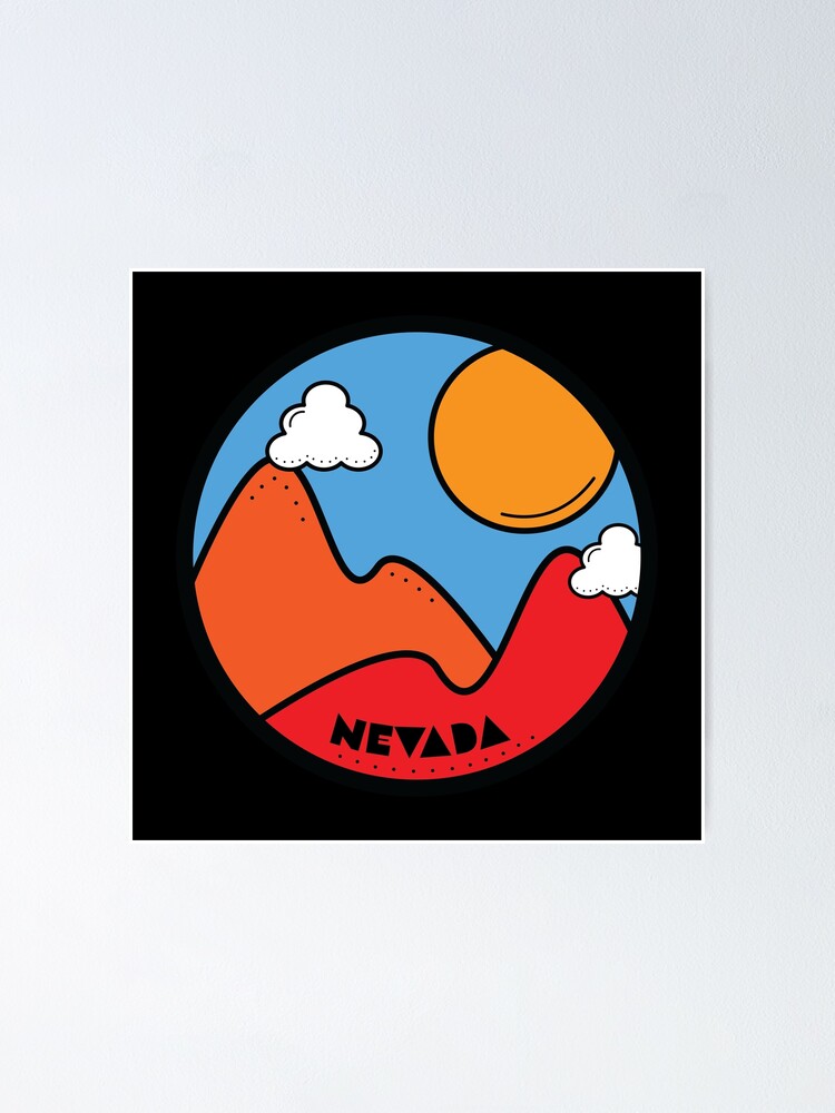 "Nevada Sticker" Poster for Sale by gabbyspillers | Redbubble