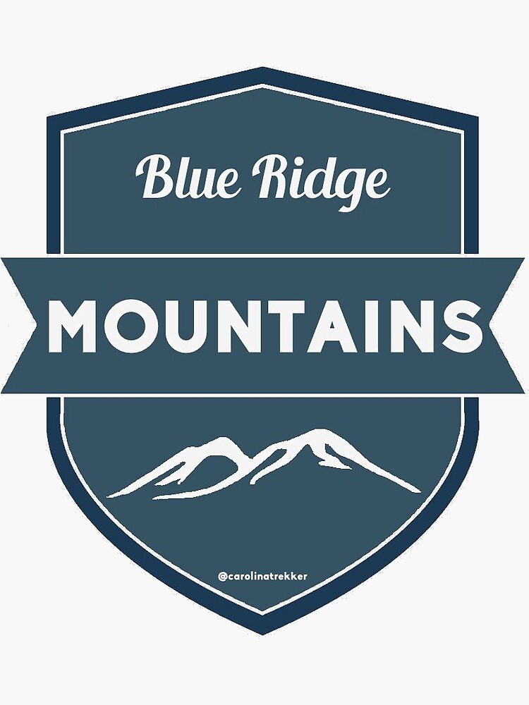 "Blue Ridge Hipster Badge" Sticker for Sale by carolinatrekker | Redbubble
