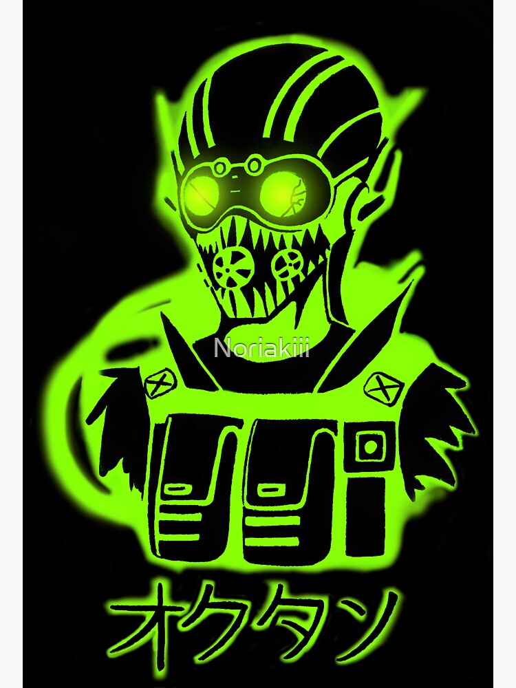 "Octane Neon Aesthetic" Sticker for Sale by Noriakiii | Redbubble