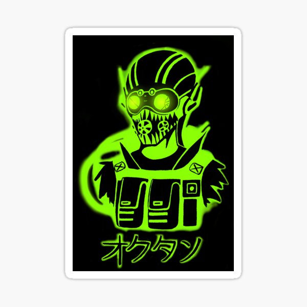 "Octane Neon Aesthetic" Sticker for Sale by Noriakiii | Redbubble