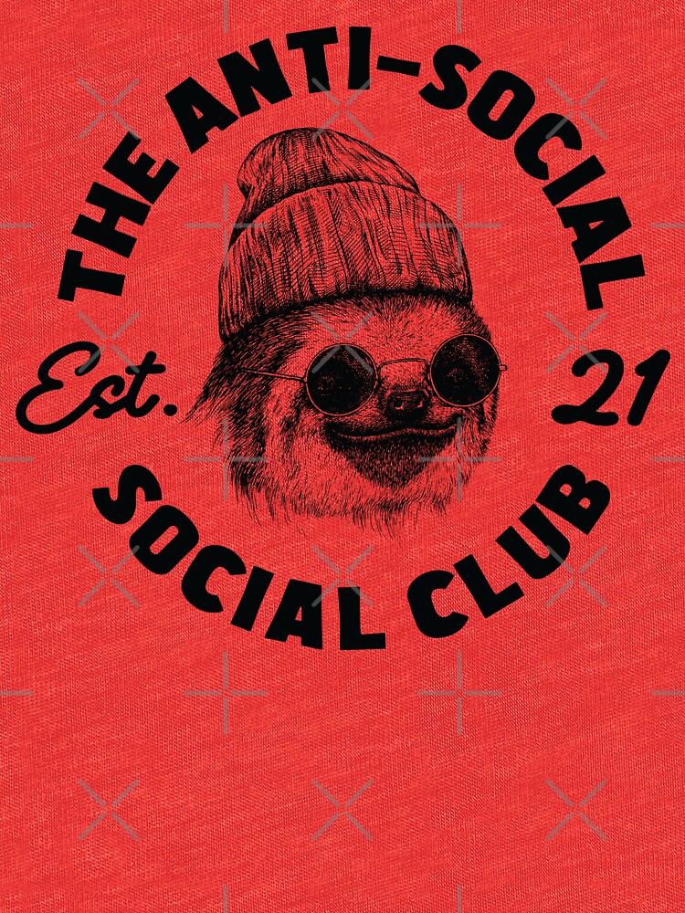 "Sloth Anti-Social Social Club 3D Effect" Tri-blend T-Shirt for Sale by ...