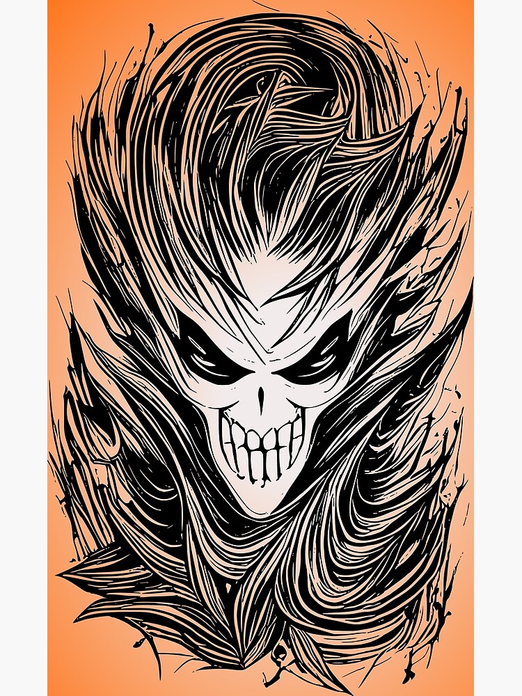 "Skulnar the Pileous Skull" Poster for Sale by HalloweenThings | Redbubble