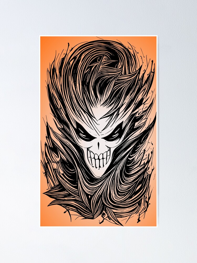 "Skulnar the Pileous Skull" Poster for Sale by HalloweenThings | Redbubble