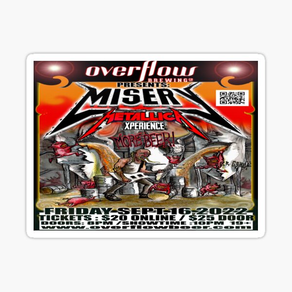 "Overflow Brewery - event" Sticker for Sale by jaymz666 | Redbubble