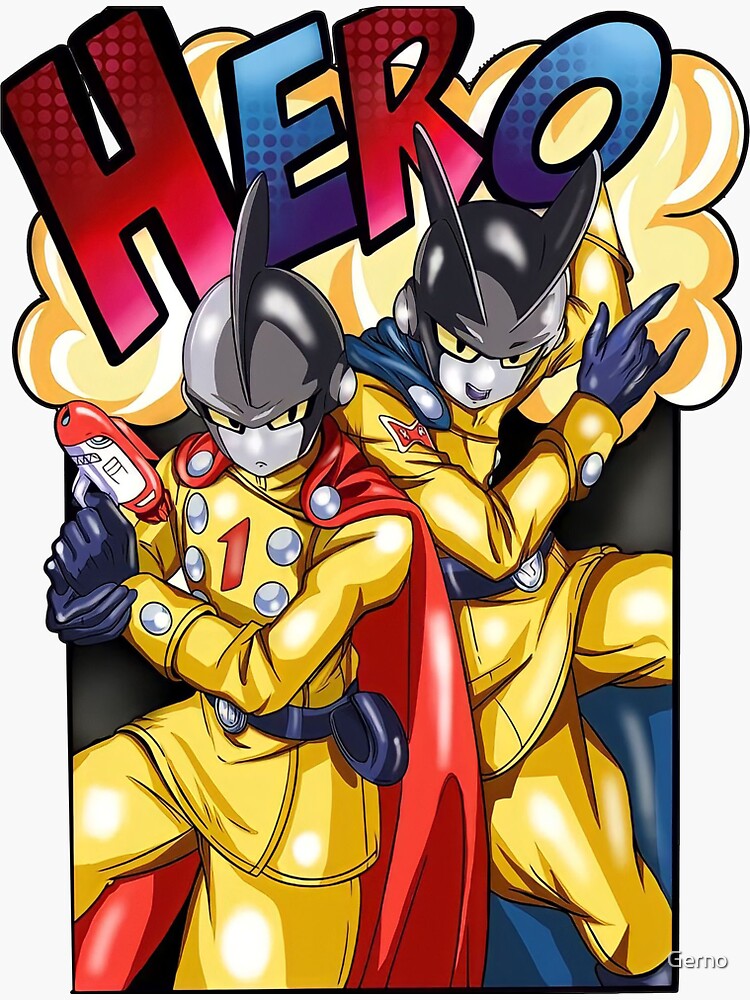 " GAMMA1OR 2 Active Dragon Ball Super Super Hero " Sticker for Sale by ...