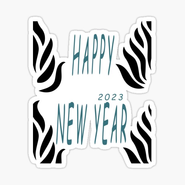 "happy new year 2023 ,welcome" Sticker for Sale by crowmen | Redbubble