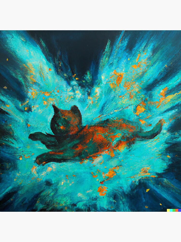 "Nebula Cat" Sticker for Sale by armistice22 | Redbubble