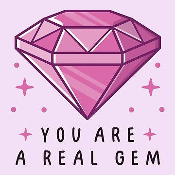 "You Are a Real Gem Groovy Diamond " Poster for Sale by bolimj | Redbubble