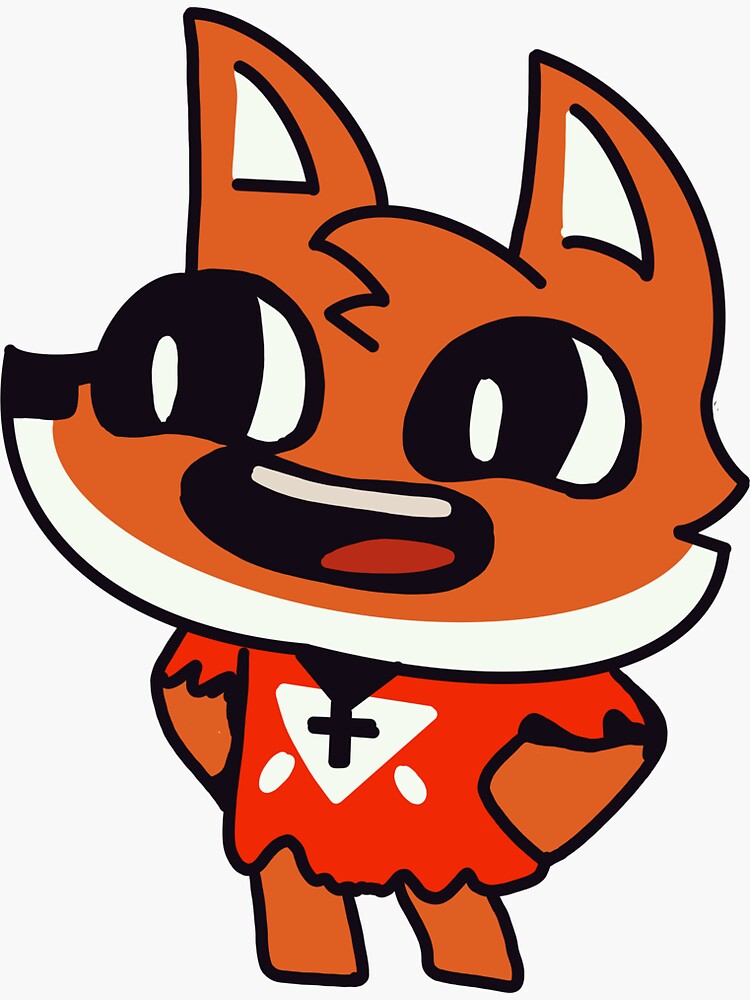 "Cult of the Lamb Fox Follower" Sticker for Sale by KoalaTee-Design ...