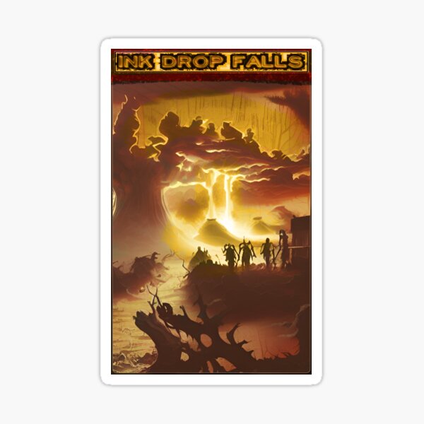 "A Meeting With Hell" Sticker for Sale by InkDropFalls | Redbubble