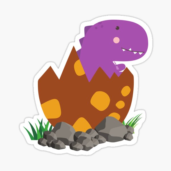 "Cute Dinosaur Egg" Sticker for Sale by yudhih827 | Redbubble