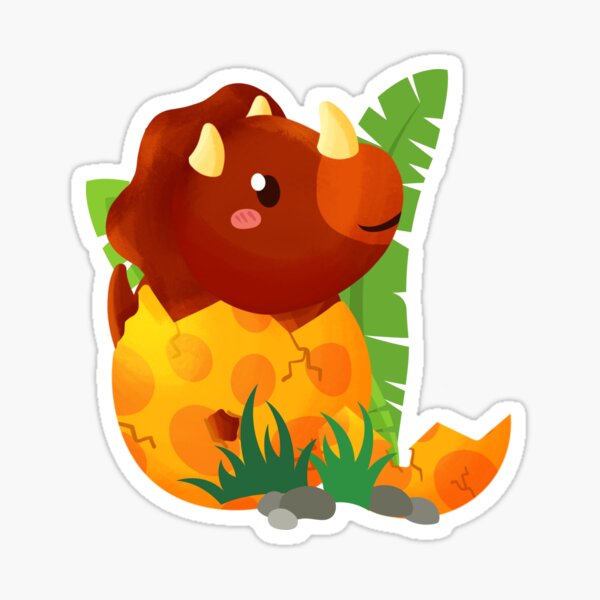 "Cute Dinosaur Egg" Sticker for Sale by yudhih827 | Redbubble