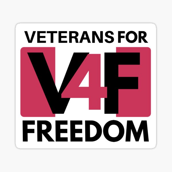 "Veterans For Freedom - V4F" Sticker for Sale by MarinaGorban | Redbubble