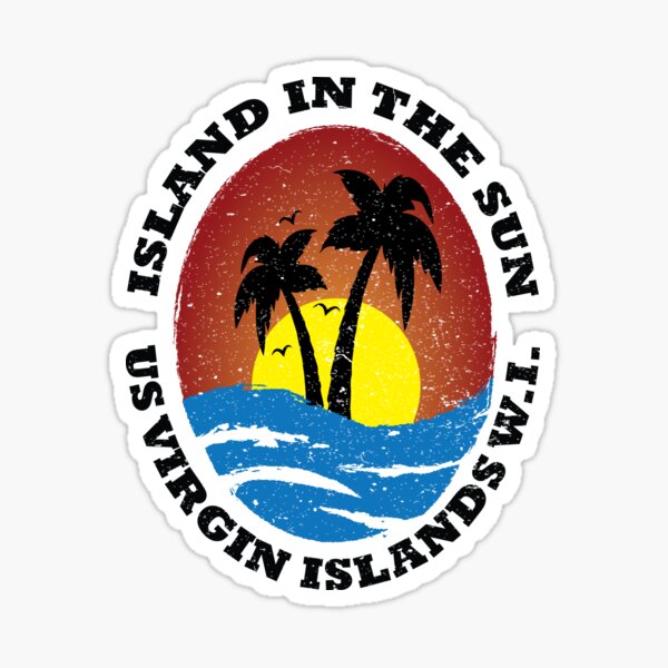 "USVI W.I - Island In The Sun" Sticker for Sale by identiti | Redbubble