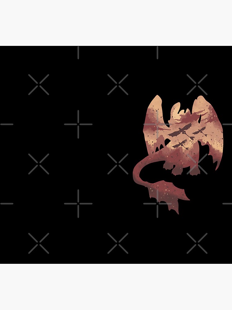 "Fire toothless flying in the sky decorated with beautiful mountain ...