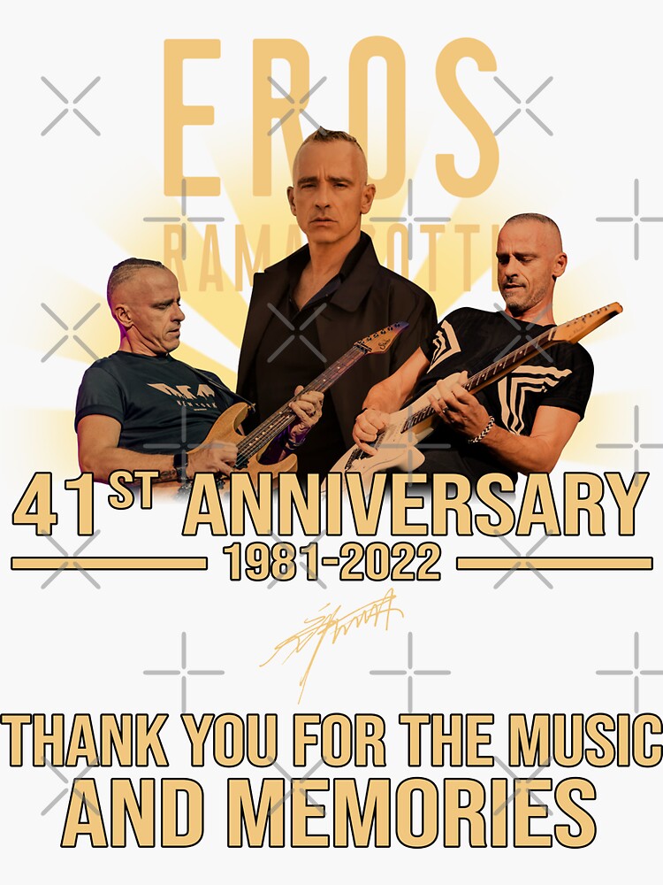 "41st Anniversary 1981-2022 Thank You For Memories Signature" Sticker ...