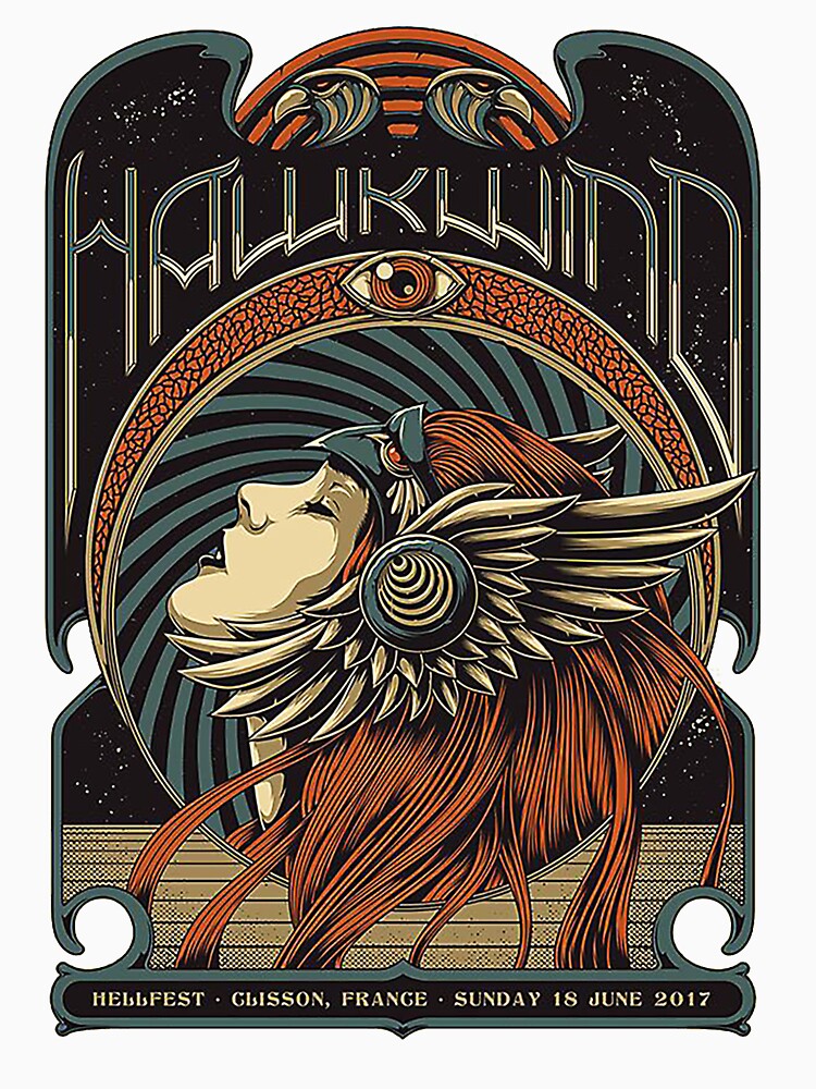 Hawkwind UK Tour 2023 T-Shirt, Hawkwind Band Album Concert Merch ...