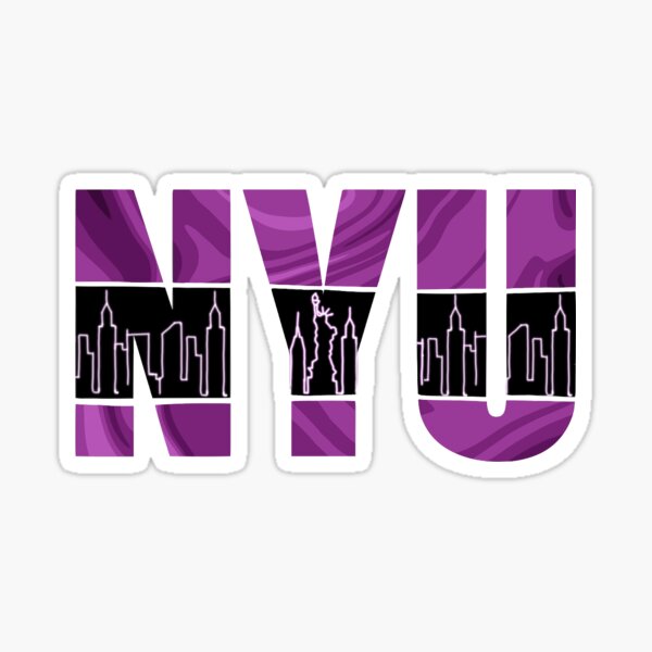 "NYU " Sticker for Sale by LaurKatz | Redbubble