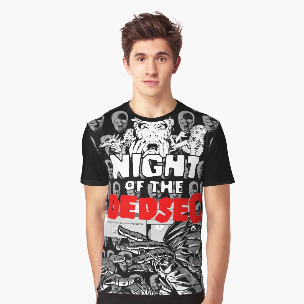 "Night of the Dedsec" T-shirt for Sale by The-Owl-Bard | Redbubble ...