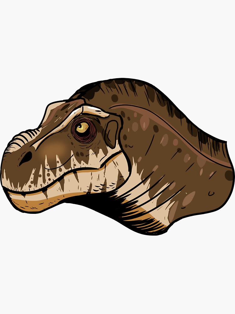 "Hank the T.rex" Sticker for Sale by JayDrawsSticks | Redbubble