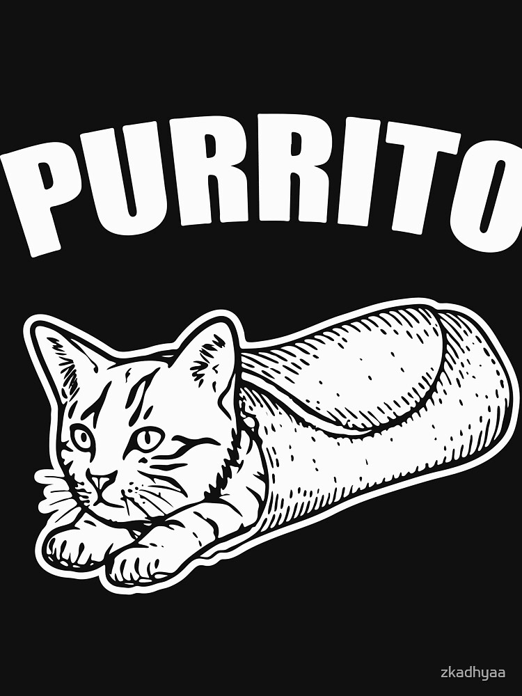 "purrito" T-shirt by zkadhyaa | Redbubble | puppies t-shirts - adorable ...